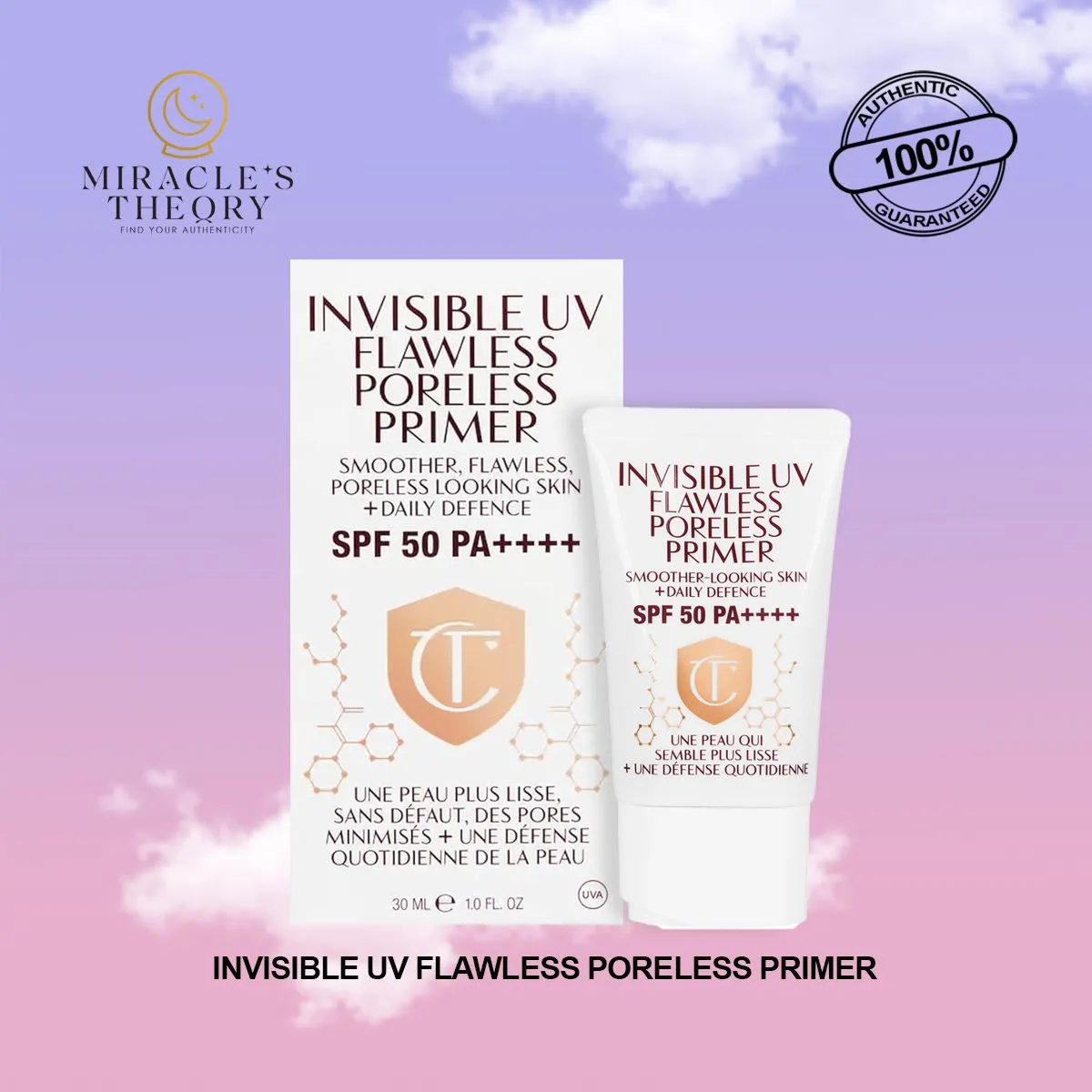 CHARLOTTE TILBURY Invisible UV Flawless Primer - Miracles Theory